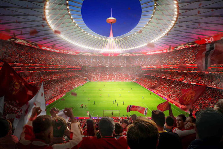 foster + partners unveils plans for manchester united's future 100,000 ...