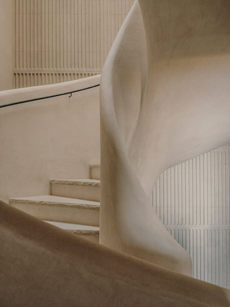 k-studio transforms traditional ibizan finca with flowing spaces and sculptural details