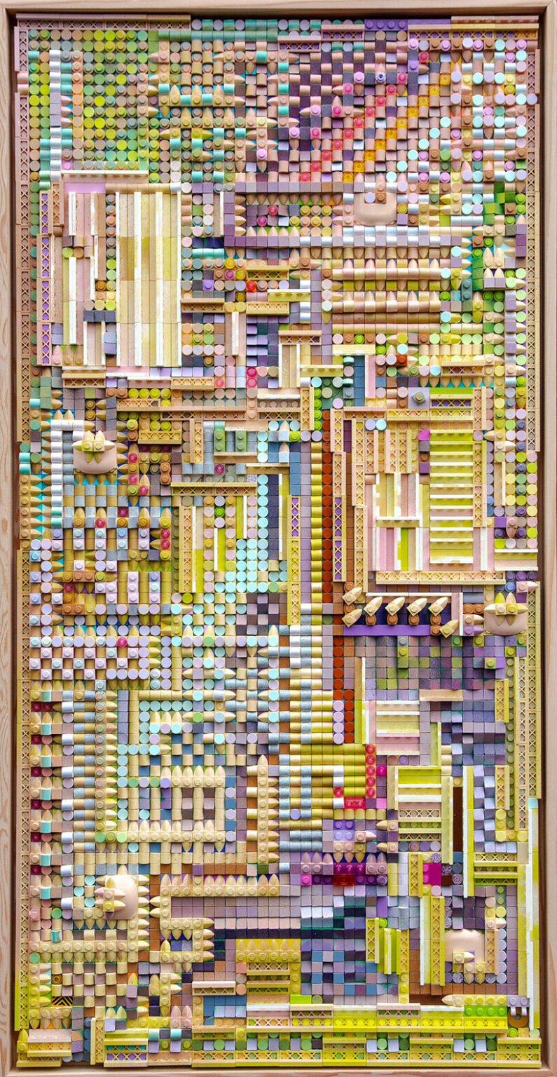 LEGO bricks turn into pigments for modular, abstract compositions by ...