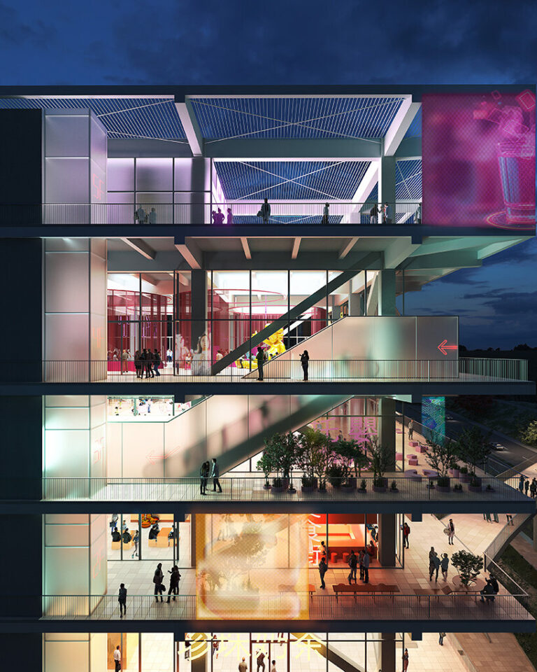 MVRDV reinvents market square to become 'market cube' in taiwan