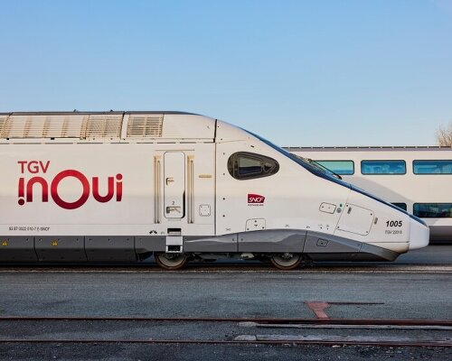 nendo draws on flow of rivers for next-generation TGV train design