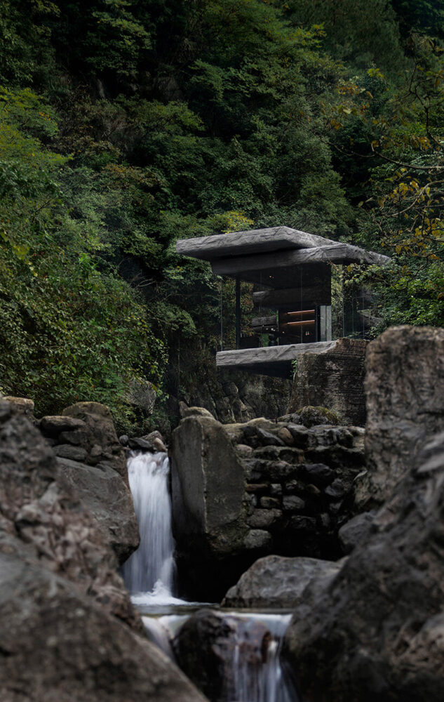 dodesign sculpts rhythmic stone path and reflective pavilion in ...