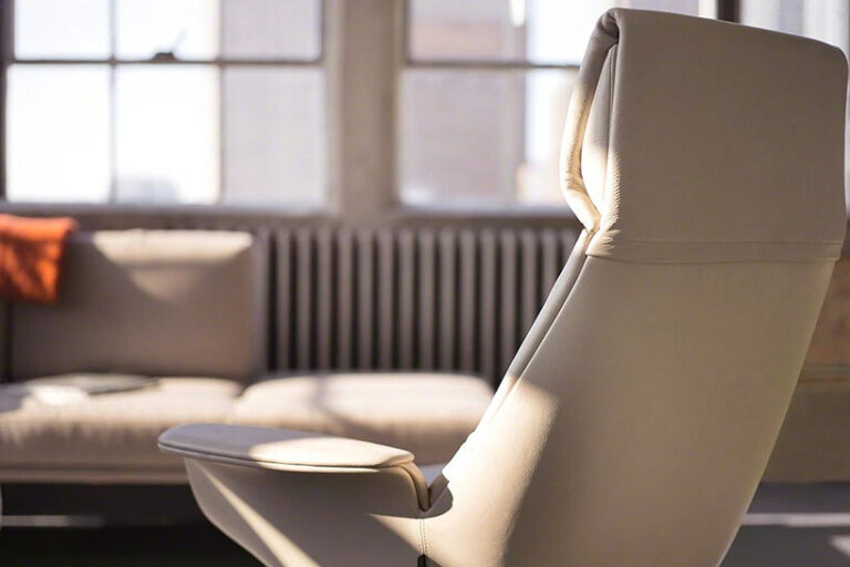 steelcase's future of work with customizable massaud lounge