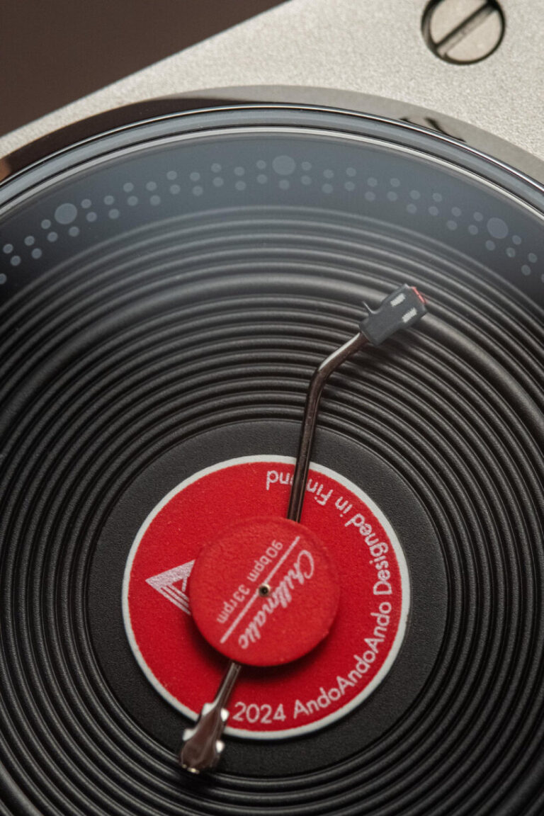 vinyl record player automatic watch reimagines SL-1200 turntable