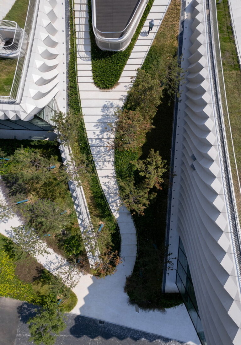 curved concrete roofs root atelier alter architects' museum into ...