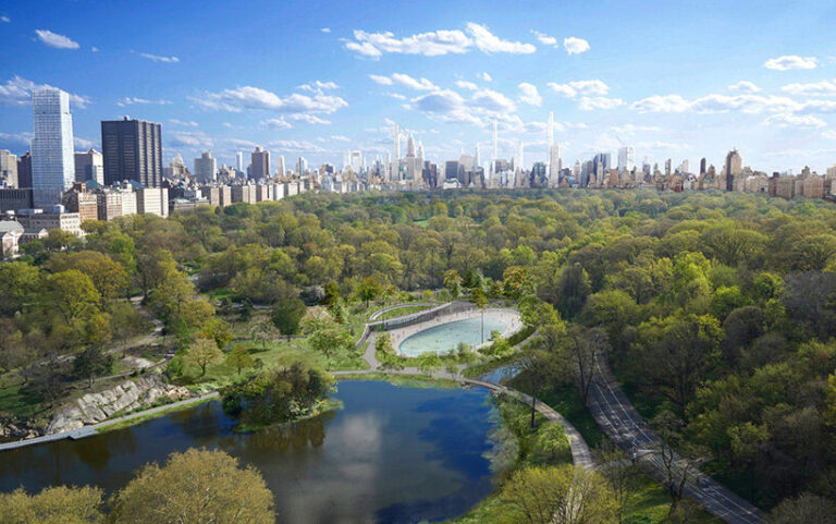 a giant pool opens in new york's central park – see what the new davis ...