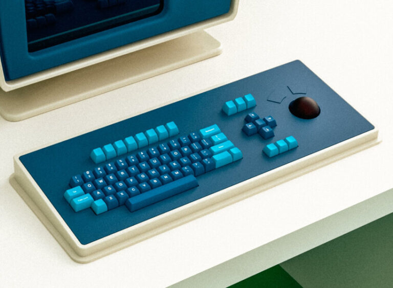 real-life severance keyboard has a missing escape key