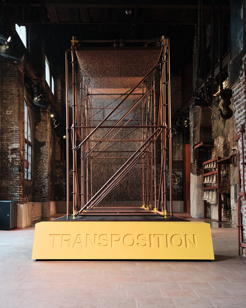 samuel ross on TRANSPOSITION, his 'vertical river' installation for the ...