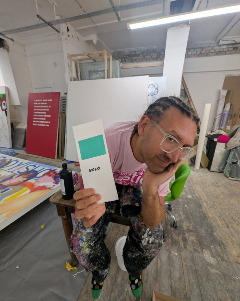 stuart semple creates a paint out the invisible 'olo' color