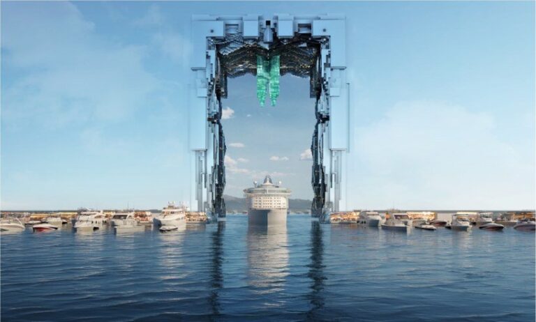 NEOM’s THE LINE advances with stadium in sky & mirrored marina
