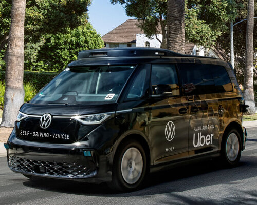 fully autonomous electric car uses artificial intelligence to drive itself on the road