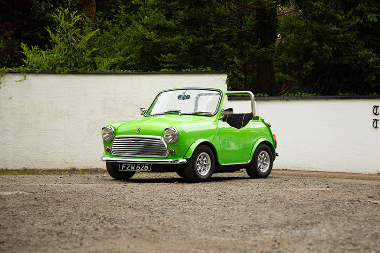 the 1978 leyland MINI shorty is a playful study in automotive form