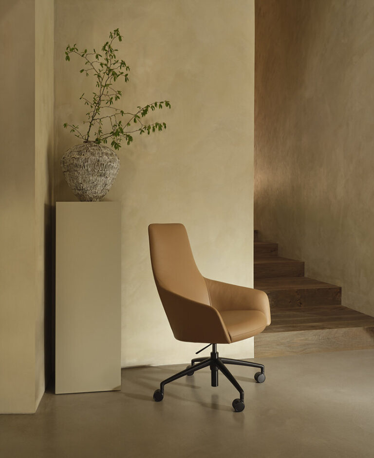 boss design dresses uma chair in carbon-free bio-based foam