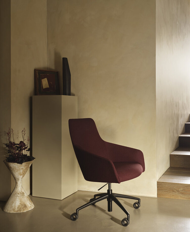 boss design dresses uma chair in carbon-free bio-based foam