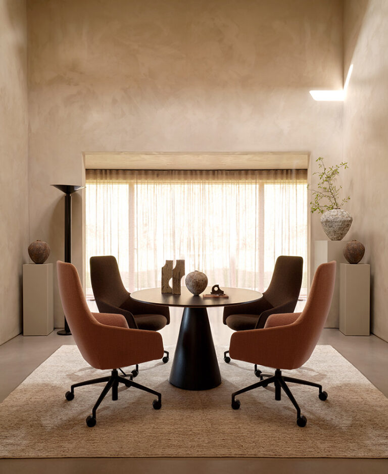 boss design dresses uma chair in carbon-free bio-based foam