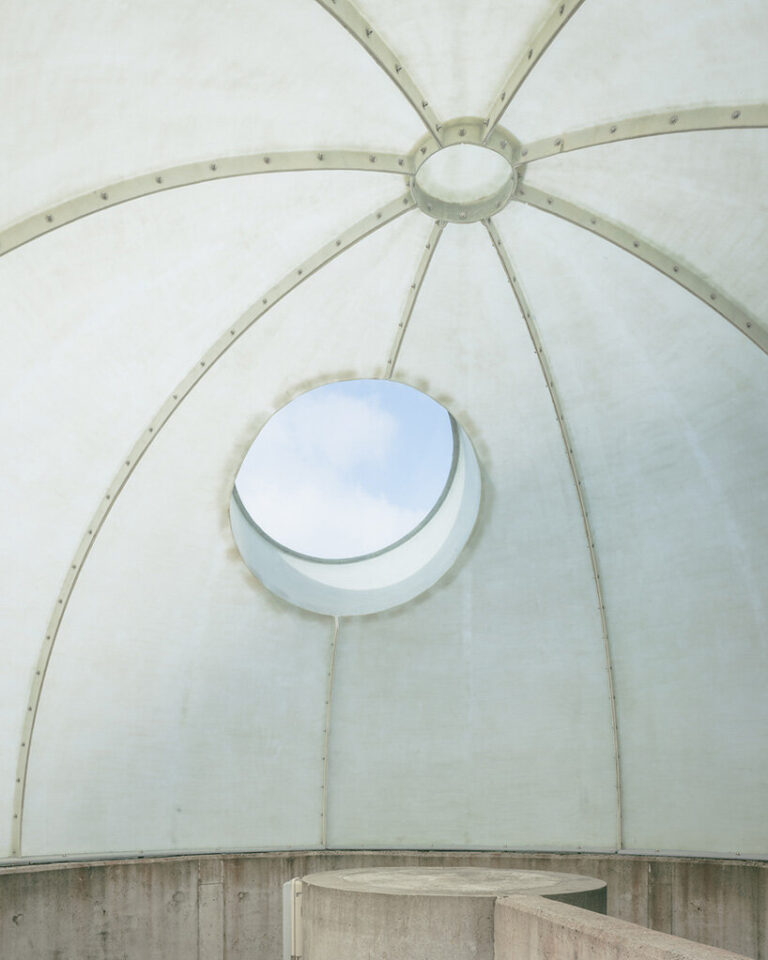 label tops sports center walkway with translucent dome in belgium