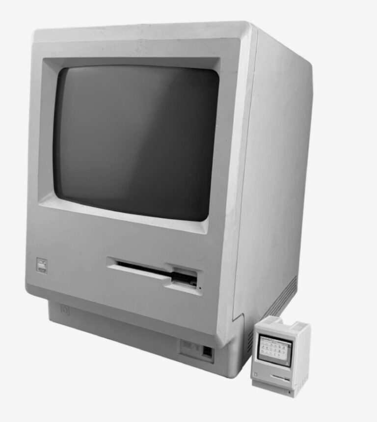 functional miniature apple mac is a replica of the 1984 computer