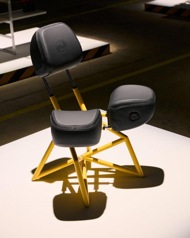 MSCHF recycles mercedes-AMG car into furniture for exhibition