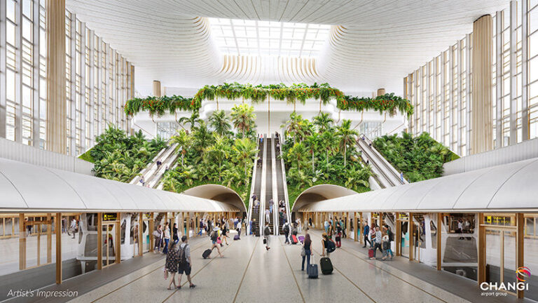 singapore's changi airport terminal 5 by heatherwick studio and KPF breaks ground