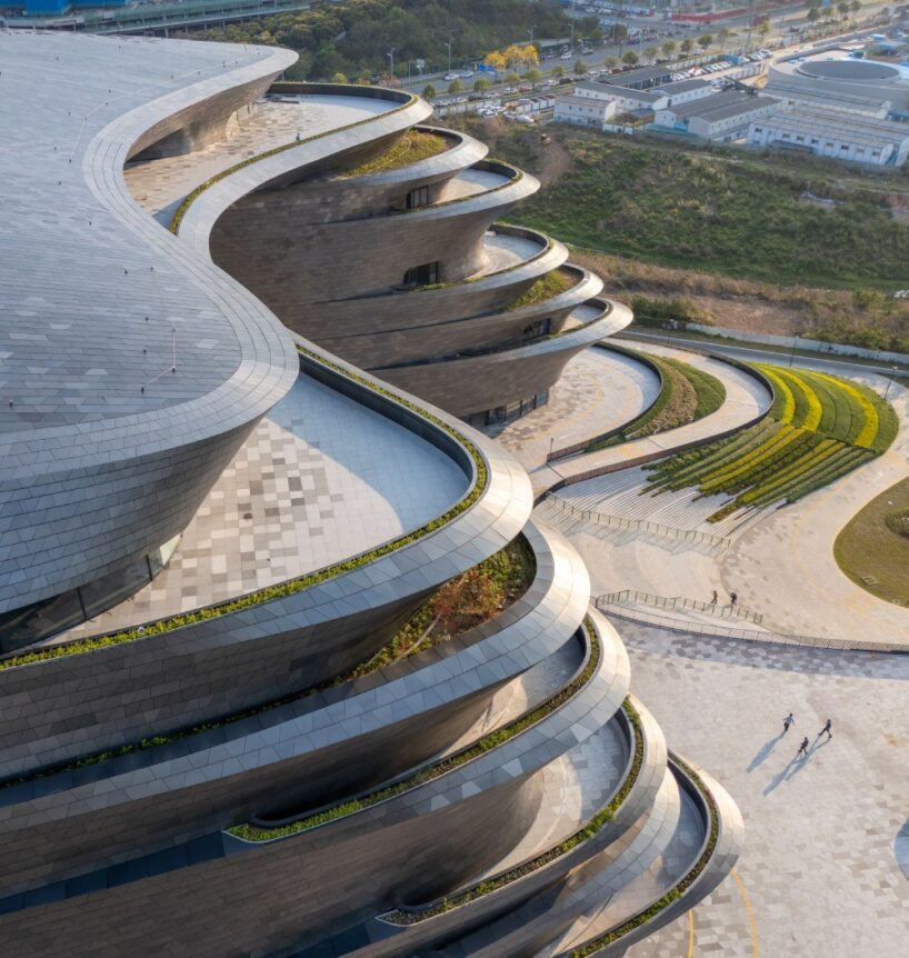 zaha hadid's shenzhen science & technology museum opens