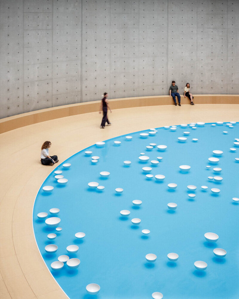 clinamen by céleste boursier-mougenot at the bourse de commerce