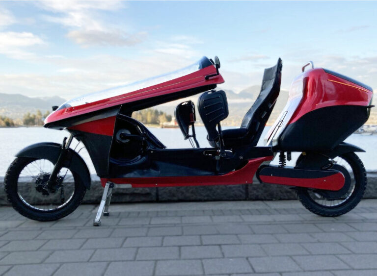 electrom’s slim e-bike comes with movable top and locker box