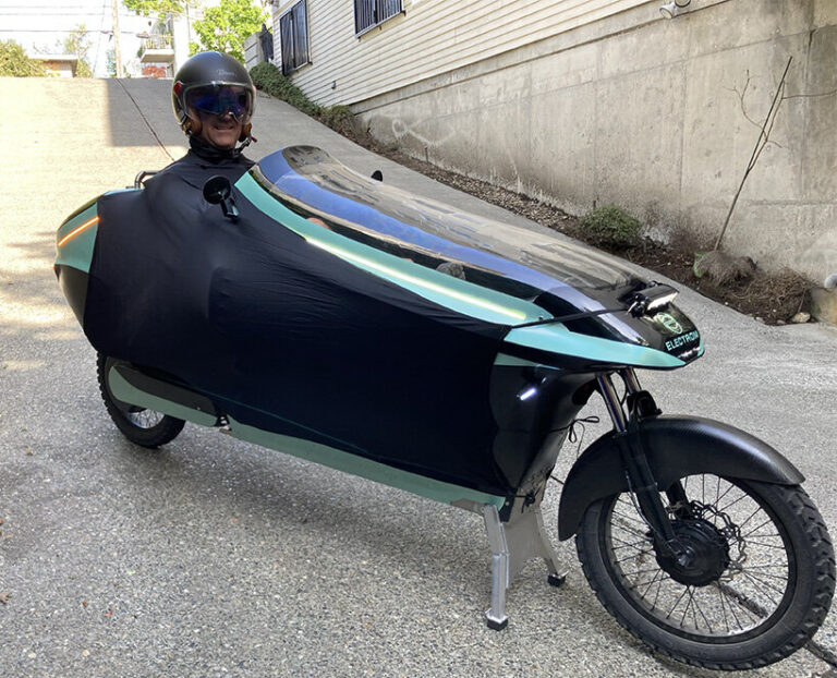 electrom’s slim e-bike comes with movable top and locker box