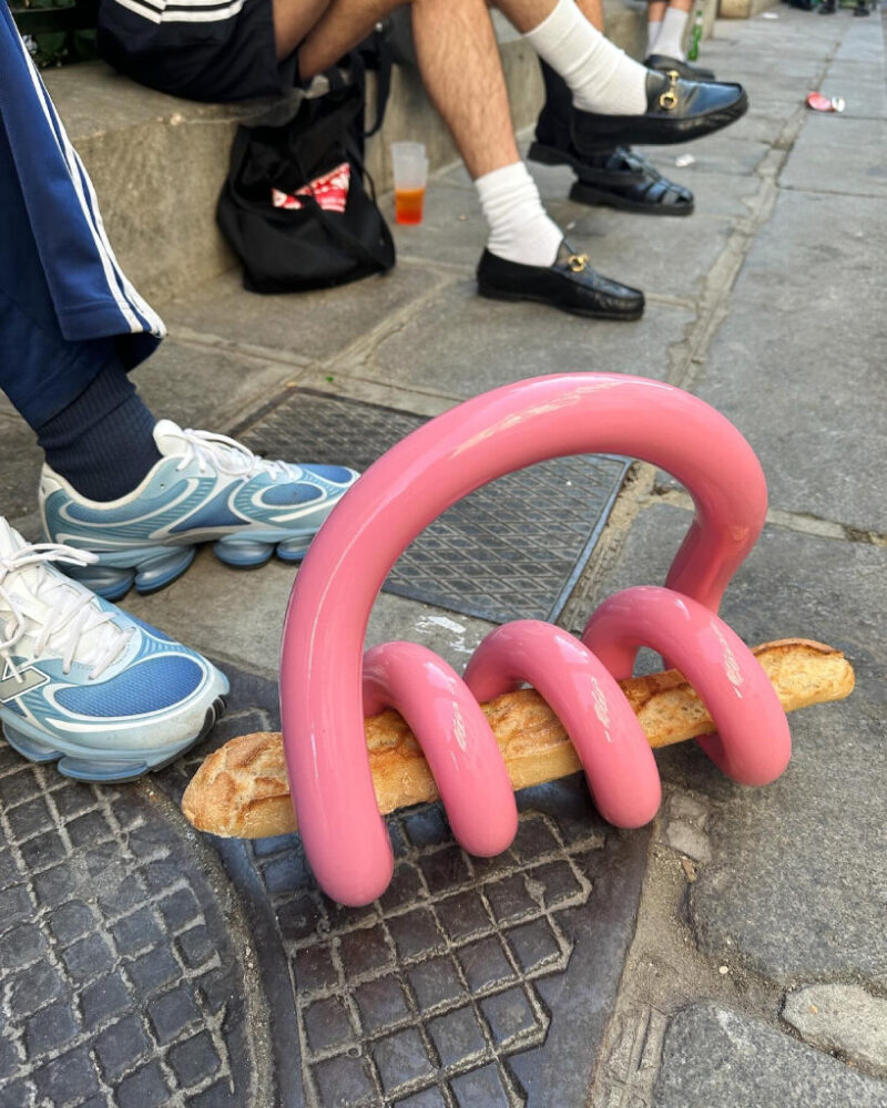 gustaf westman’s spiral baguette holder is a handbag for bread
