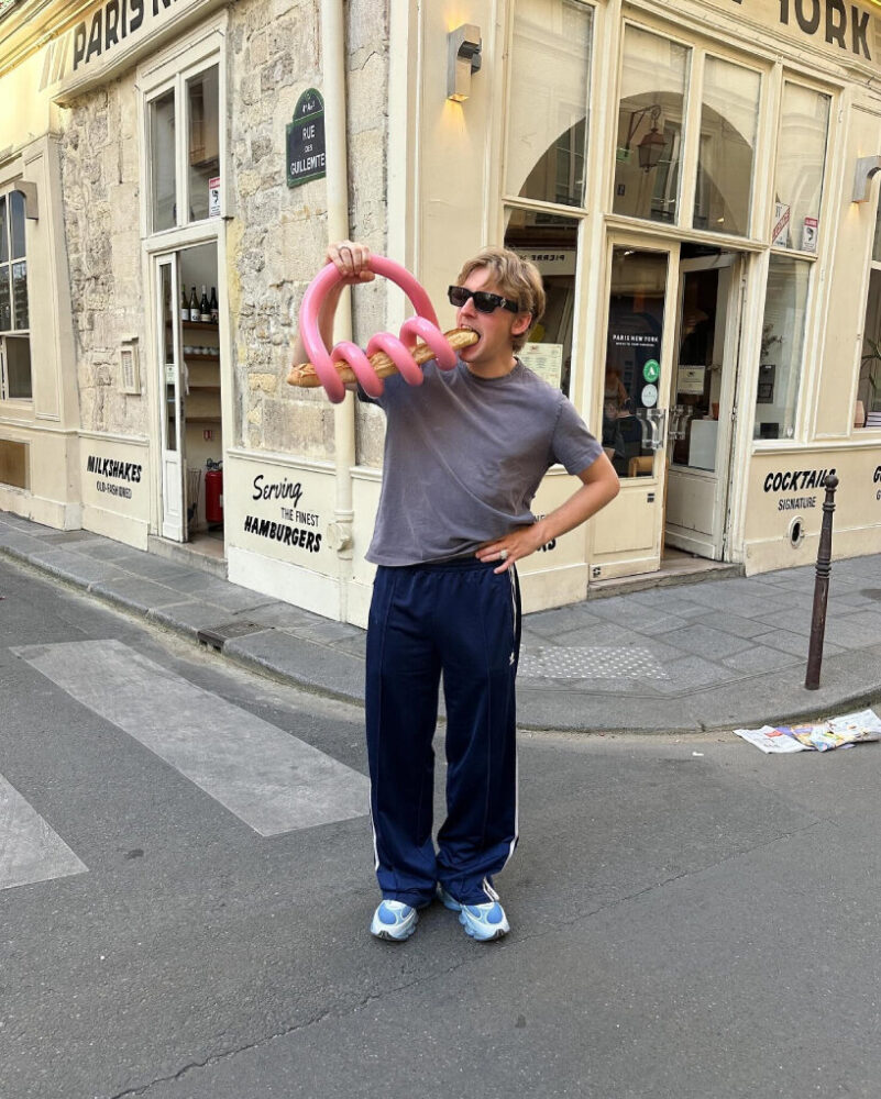 gustaf westman’s spiral baguette holder is a handbag for bread