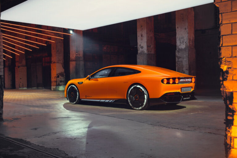 mercedes-AMG GT XX has speakers in headlamps & moving lights