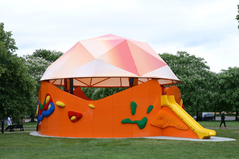 serpentine unveils LEGO-built play pavilion by sir peter cook