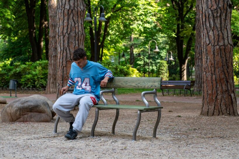 soft baroque's kinetic bench in spain sways and twists