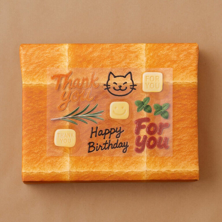 wrapping paper by tsujio ippei makes gifts look like bread loaves