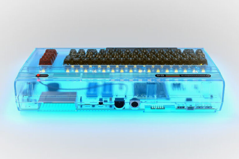 1980s commodore 64 computer returns in retro beige