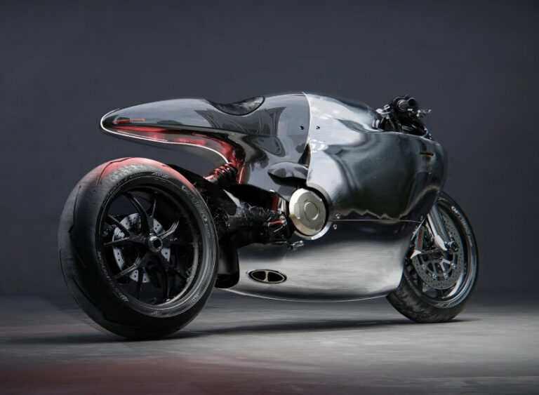 bandit9 wraps entire ducati 821 motorcycle with polished aluminum