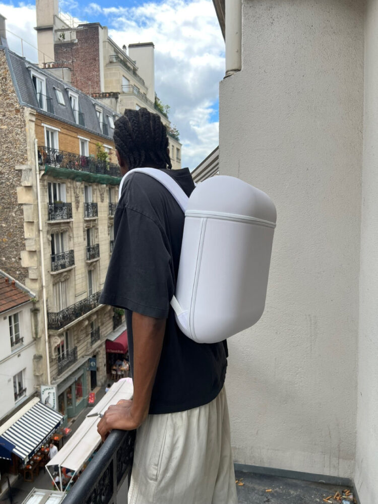 bravest turns apple airpods into wearable backpack with pouches