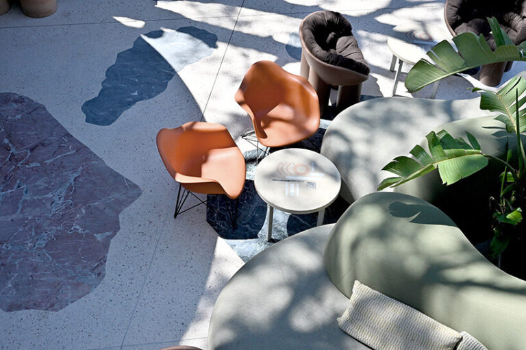 CTRLZAK channels forest light in restaurant at ekies resort, greece