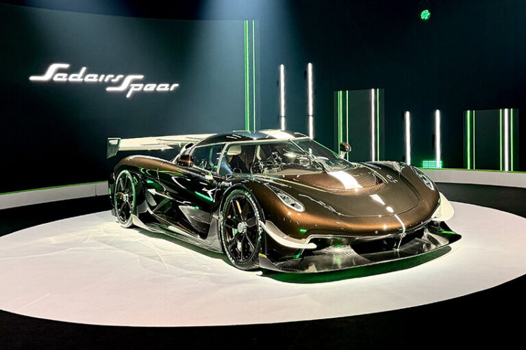 koenigsegg sadair’s spear premiered at sweden's aurora concours