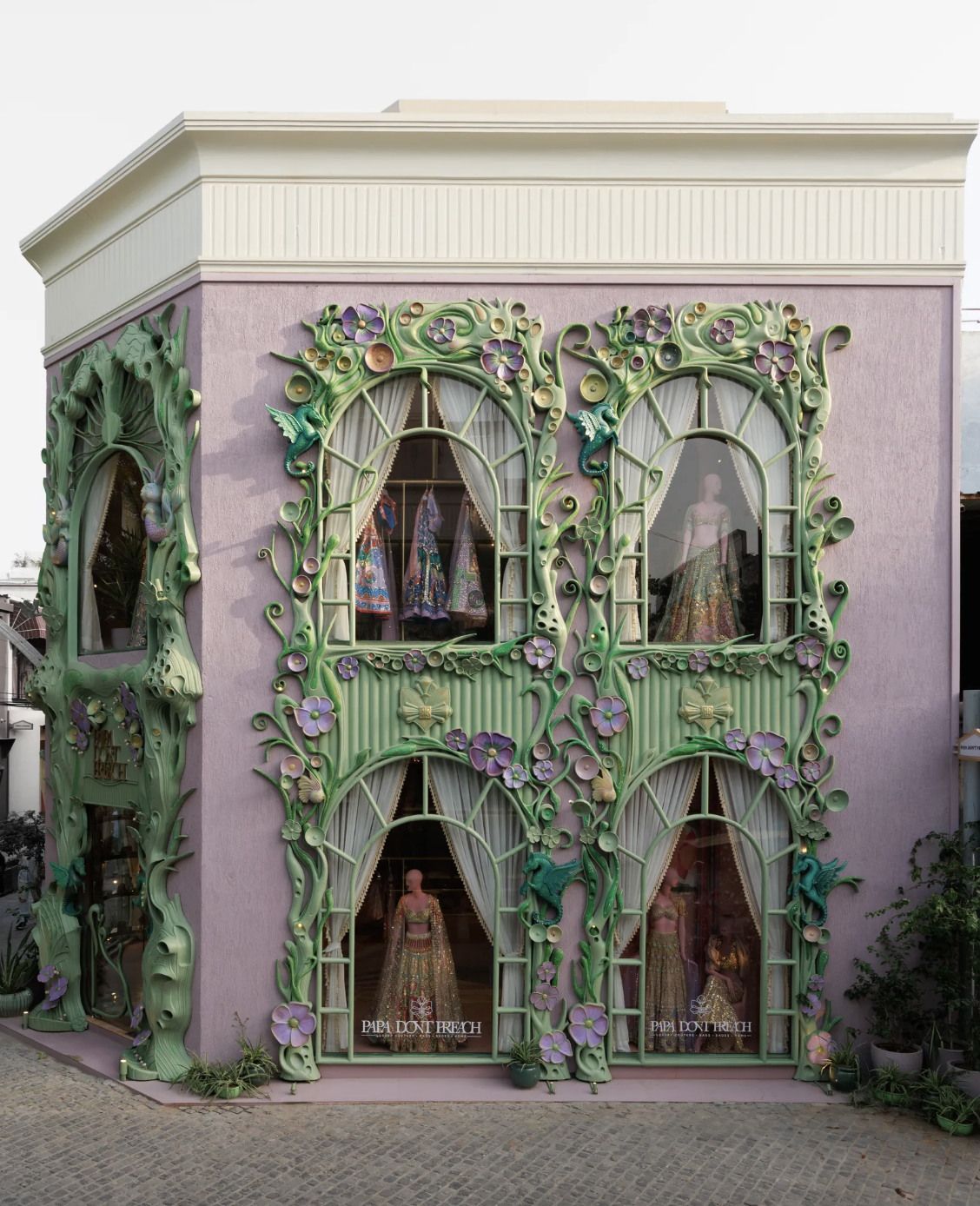 straight out of a fairytale, blossomed silhouettes wrap 'papa don't ...