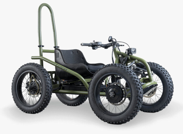 all-terrain exoquad V2 for people with reduced mobility is upgraded