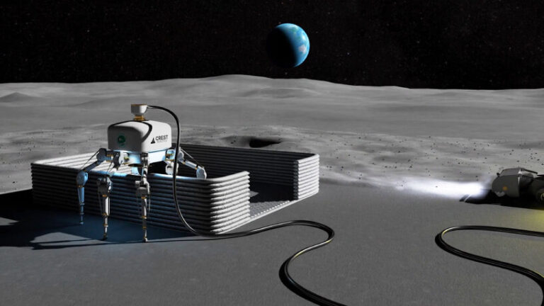 autonomous robotic 3D printer charlotte builds homes without cement