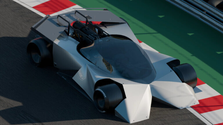 vintage experimental racing cars inspire style of mantis X99 vehicle