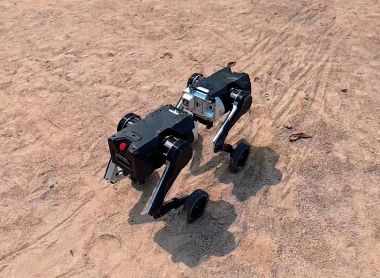 all-terrain modular robot can split its body and rejoin them again
