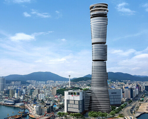 kibi kogen N square by kengo kuma reveals protruding CLT panels