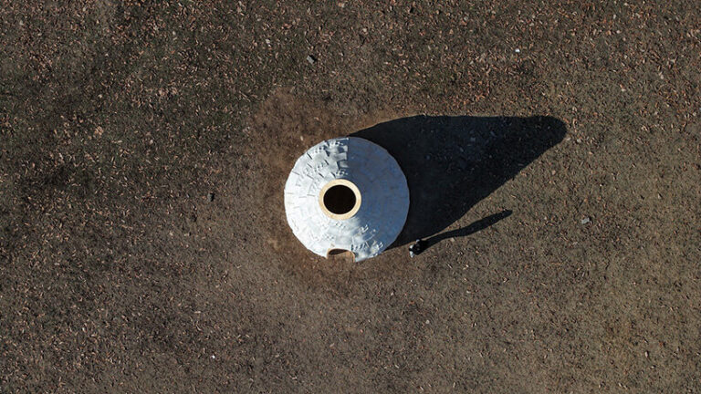 yong ju lee grows pavilion from mycelium using 3D printing in seoul