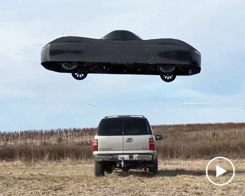 alef aeronautics’ drivable flying car takes flight for the first time