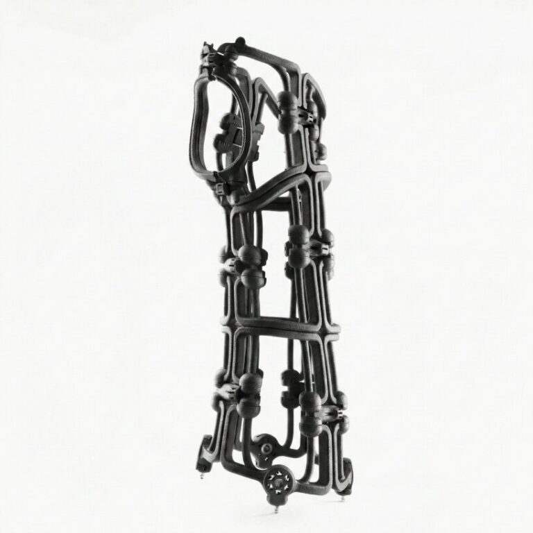 foldable medical brace adapts to user’s arm with adjustable cables