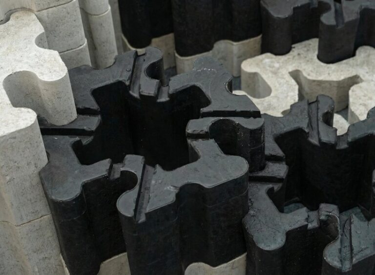 old fishing nets return as eco-friendly construction blocks