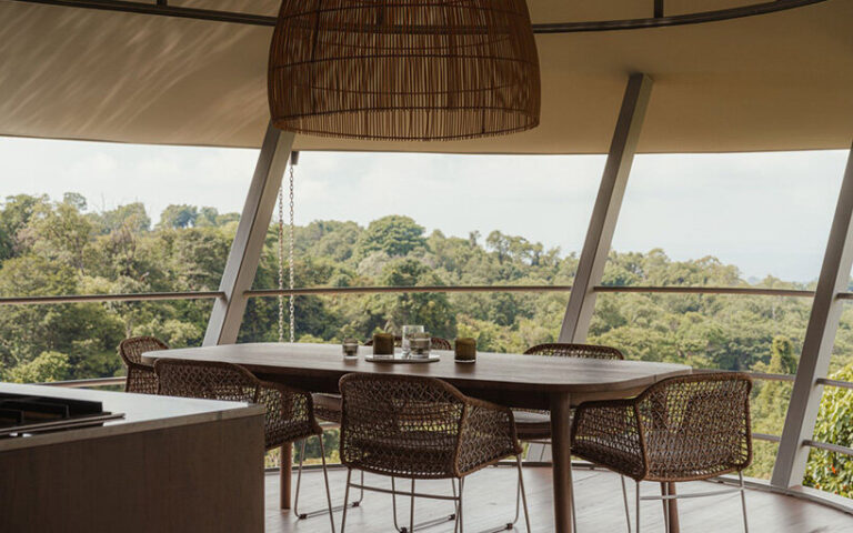 wavy roofscape crowns open-air house by studio saxe in costa rica